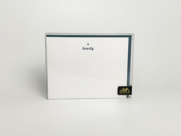Smitten on Paper Howdy Notecard Set – Postmark'd Studio